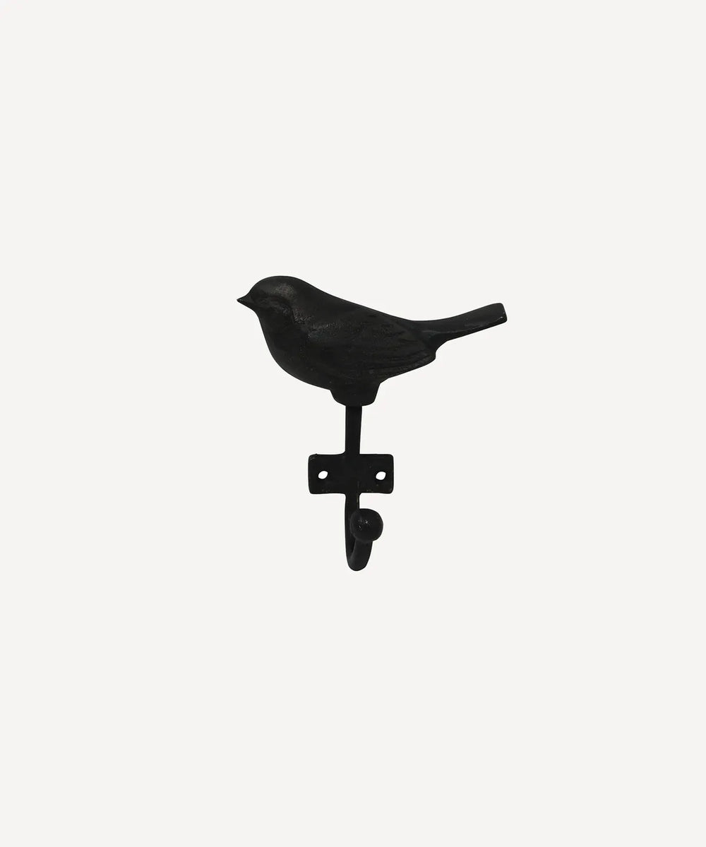 Bird Iron Wall Hook - Black – Tussocks Homeware