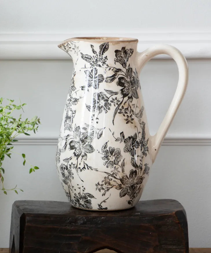 Black Floral Stoneware – Tussocks Homeware