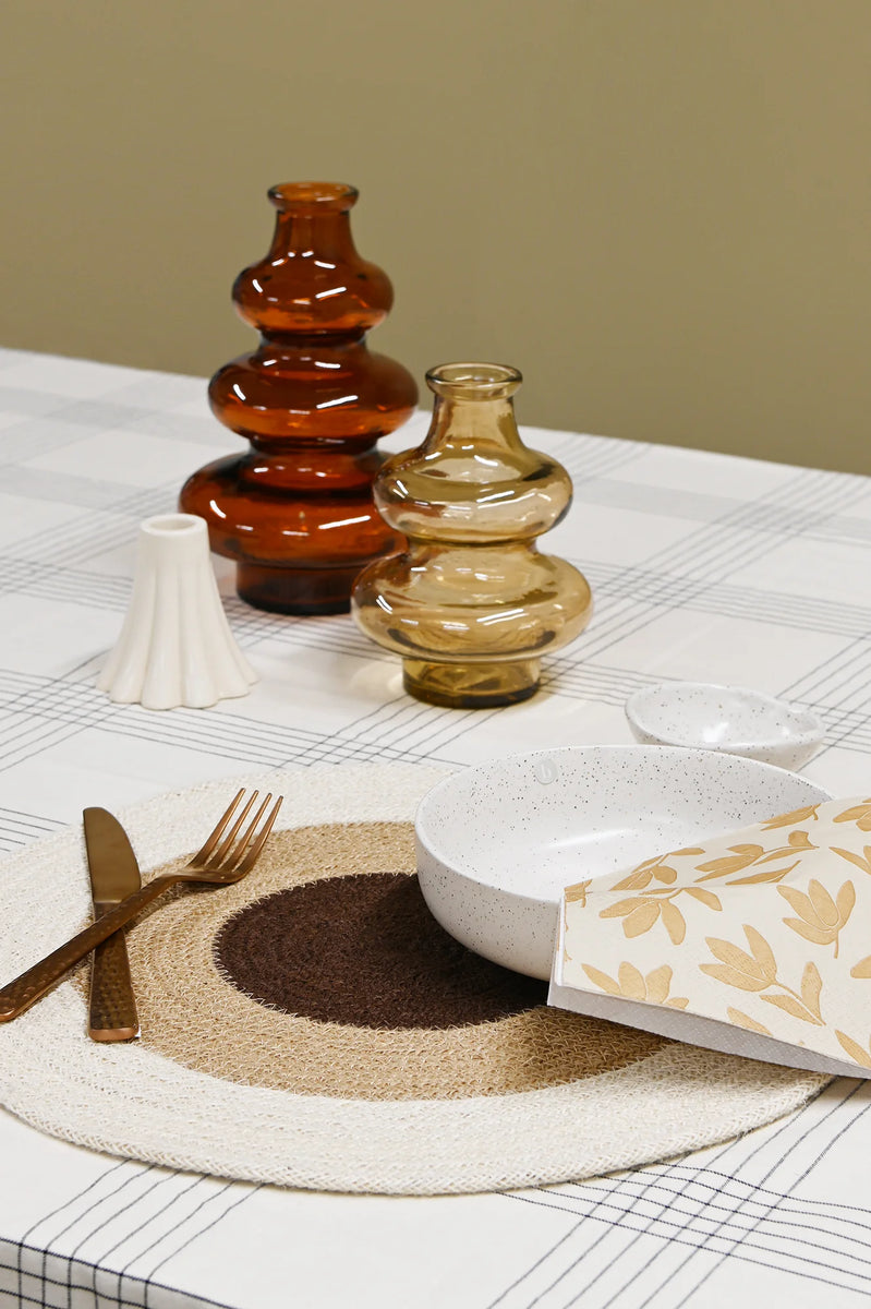 Placemat Round - Natural Rings – Tussocks Homeware